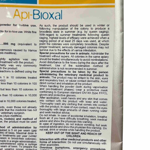 Api-Bioxal (175g) - Varroa Control - July 2028