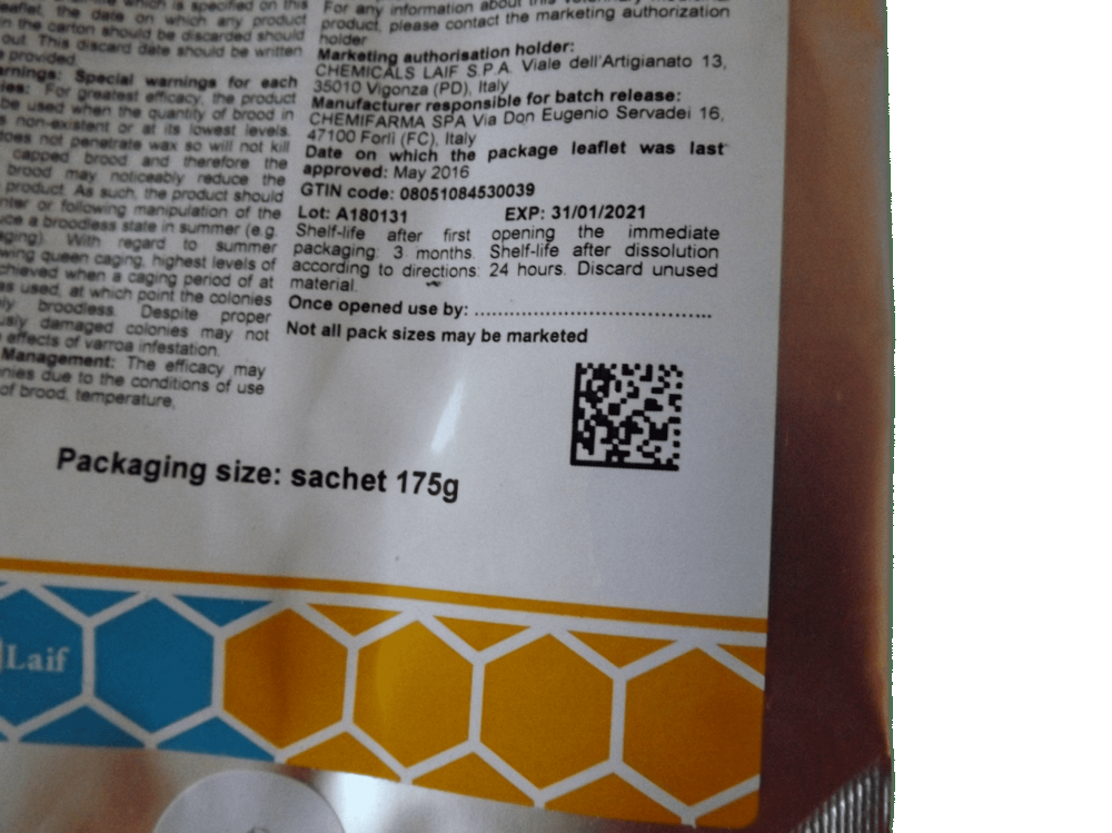 Api-Bioxal (35g) - Varroa Control