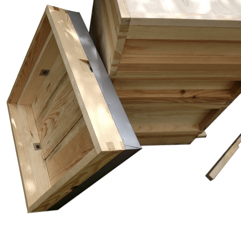 Pine National Beehive with 2 Supers