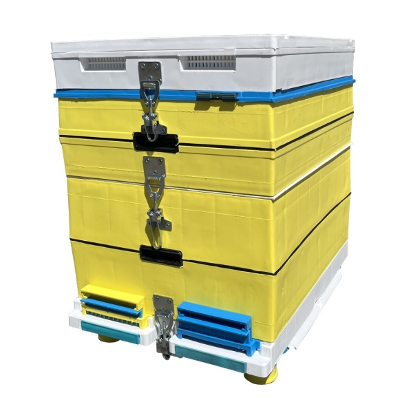 Technoset Langstroth Hive with 1 Shallow Super - Yellow
