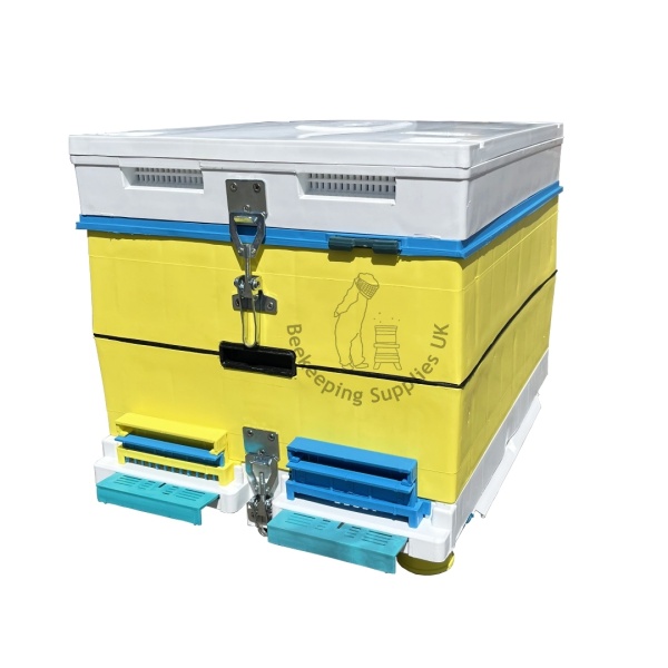 Technoset Langstroth Hive with No Supers - Yellow