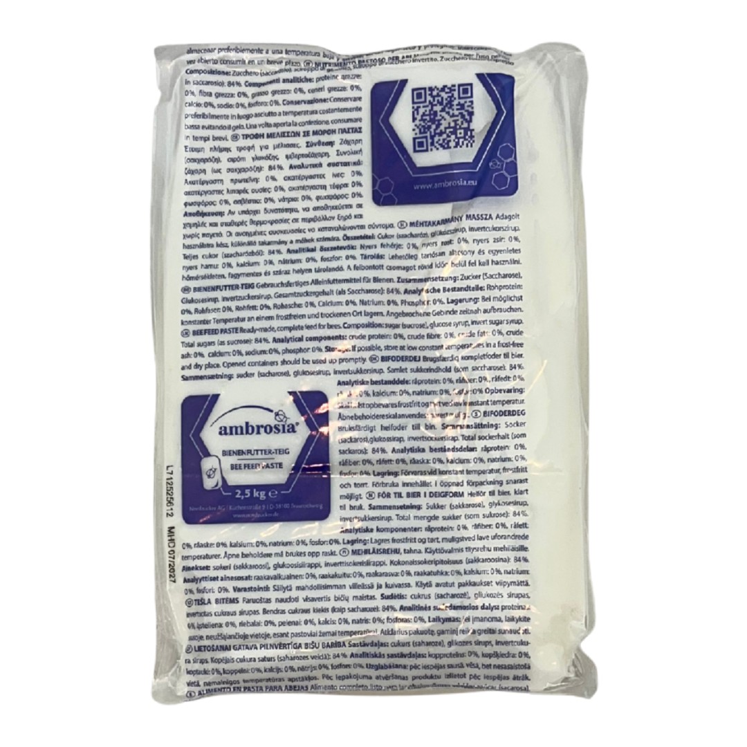 Bee Feed Ambrosia Fondant Winter Beekeeping Food 2.5kg