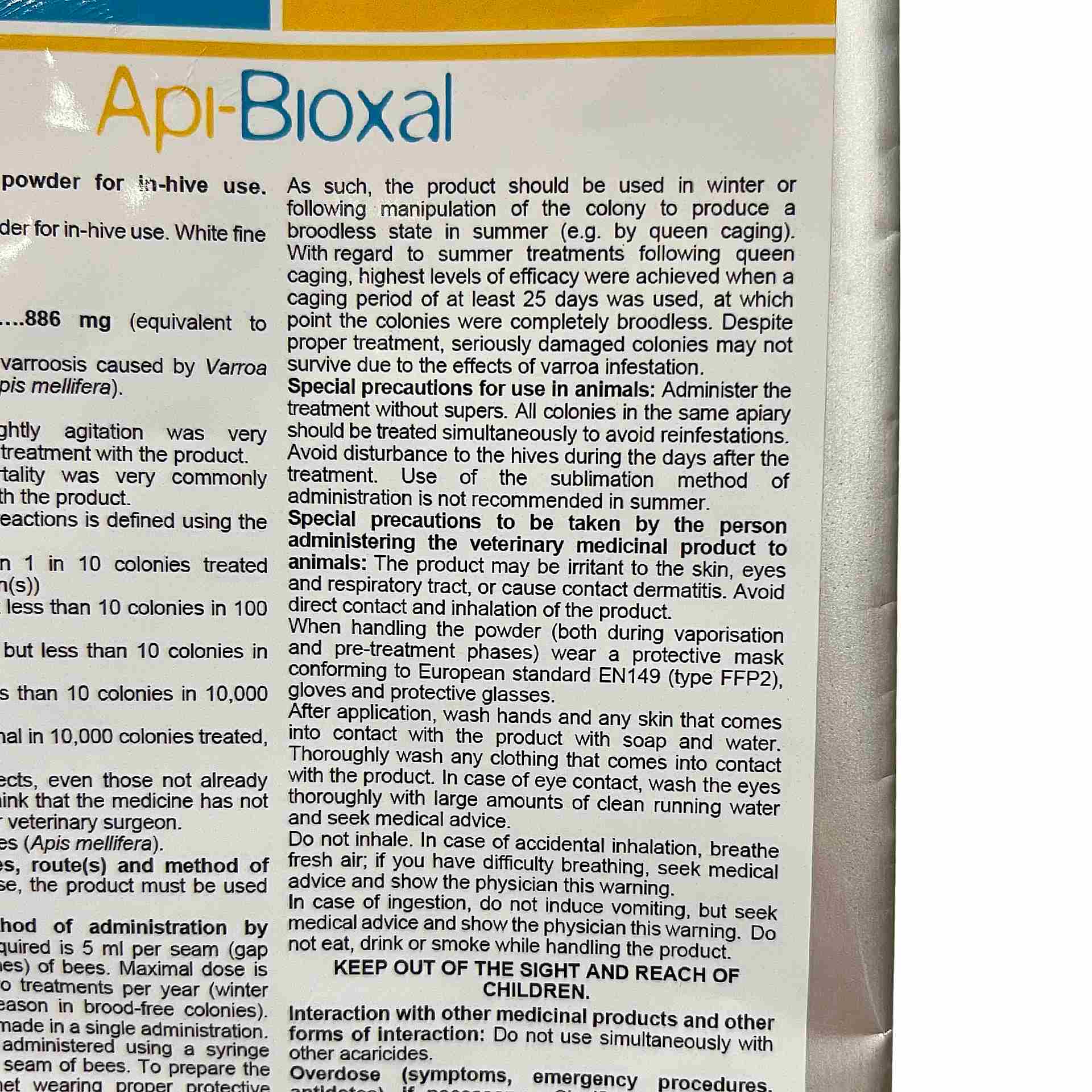 Api-Bioxal (175g) - Varroa Control - July 2028