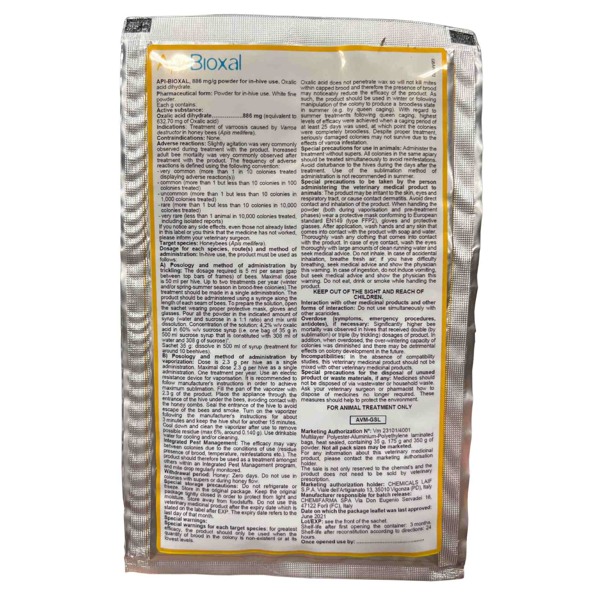 Api-Bioxal (35g) Expiry Jan 28 - Varroa Control
