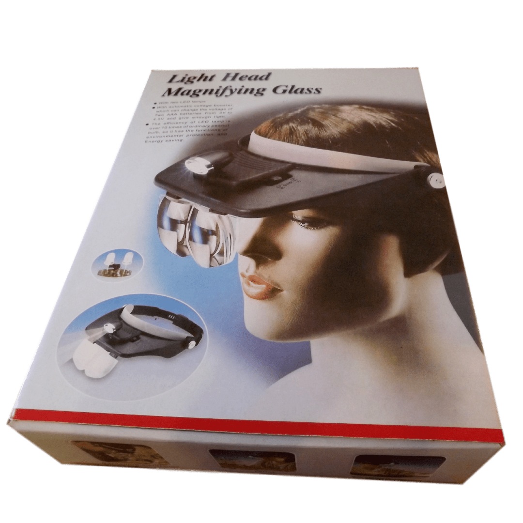 Head Lamp with Magnifying glass