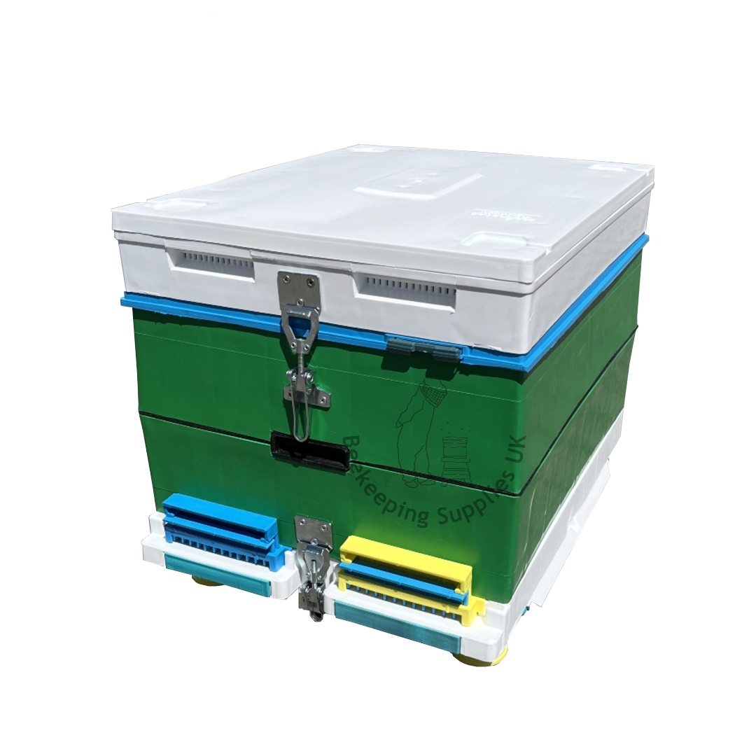 Technoset Langstroth Hive with No Supers - Green