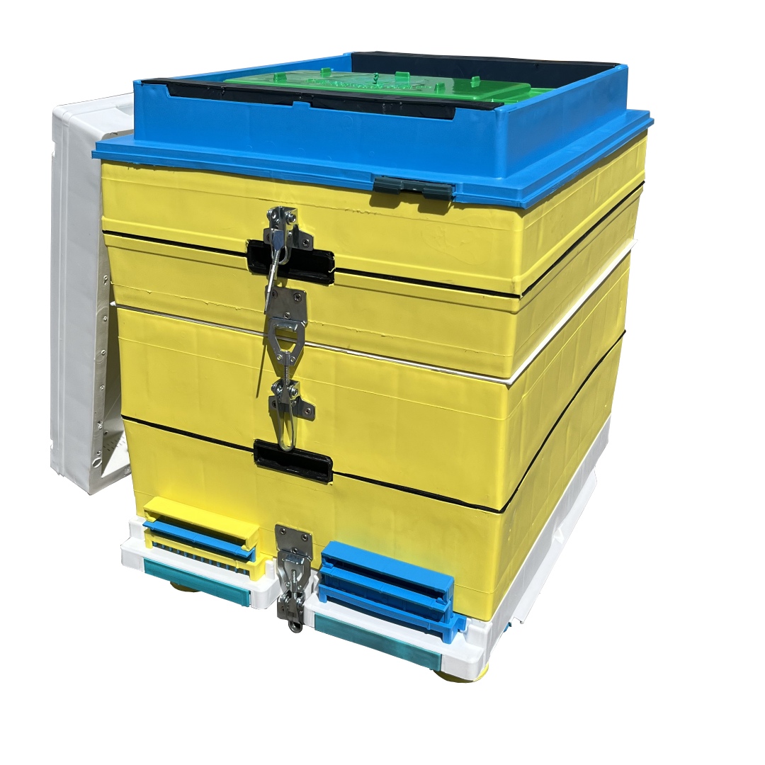 Technoset Langstroth Hive with 1 Shallow Super - Yellow