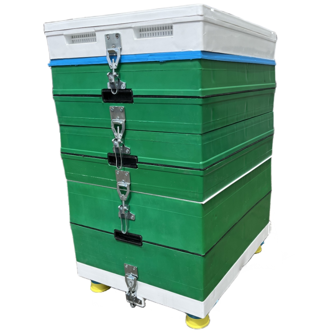 Complete Technoset Langstroth Hive Kit - Green