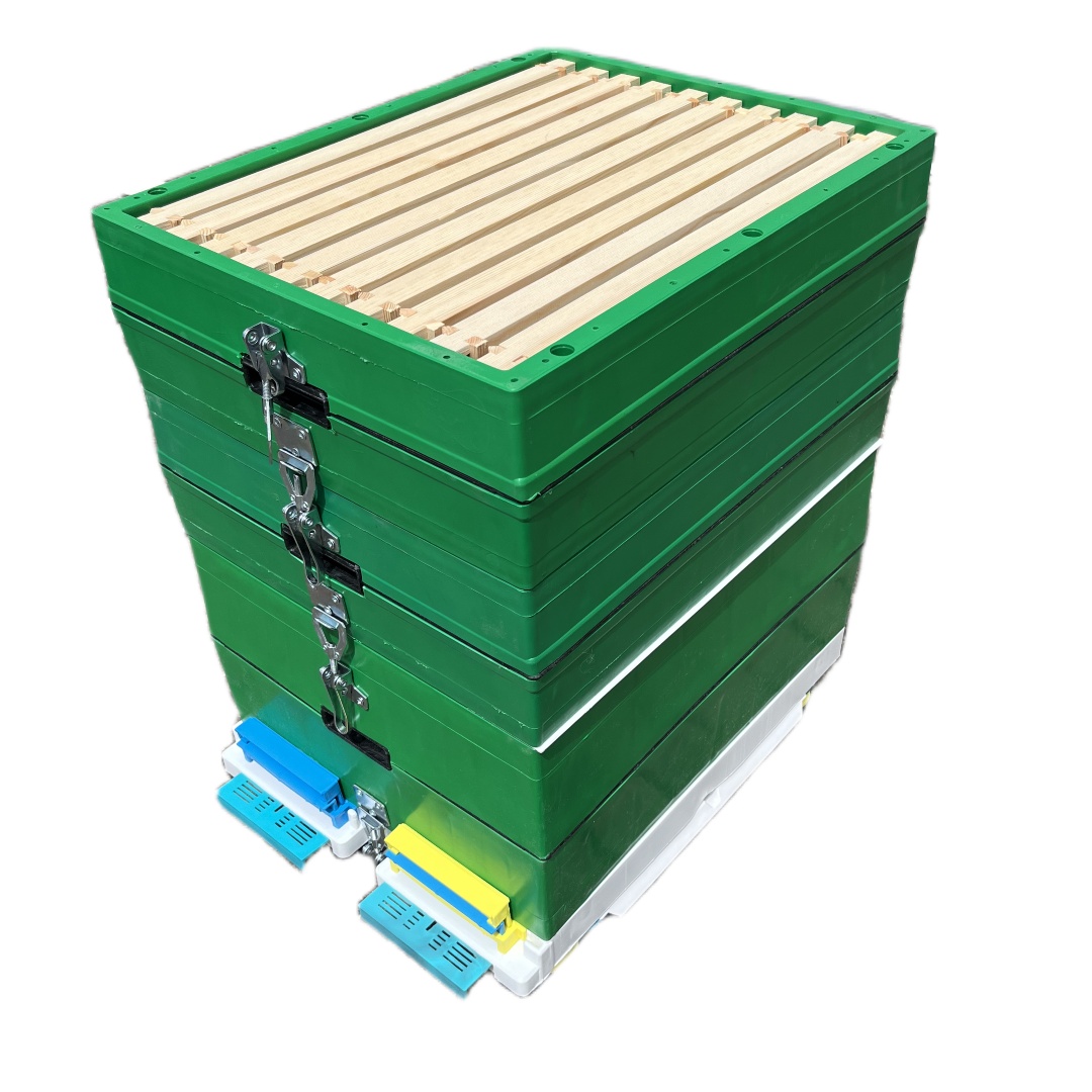 Complete Technoset Langstroth Hive Kit - Green
