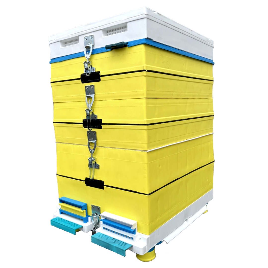 Complete Technoset Langstroth Hive Kit - Yellow
