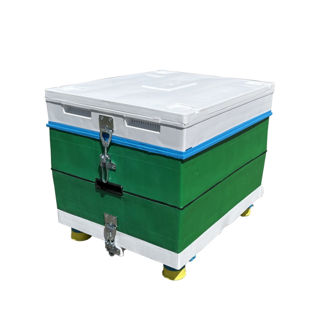 Technoset Langstroth Hive with No Supers - Green